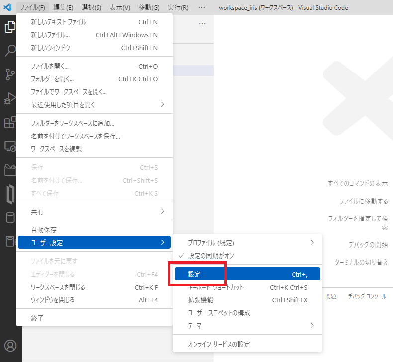Vs Codeで設定可能な項目一覧と設定方法について Intersystems Developer Community Tips