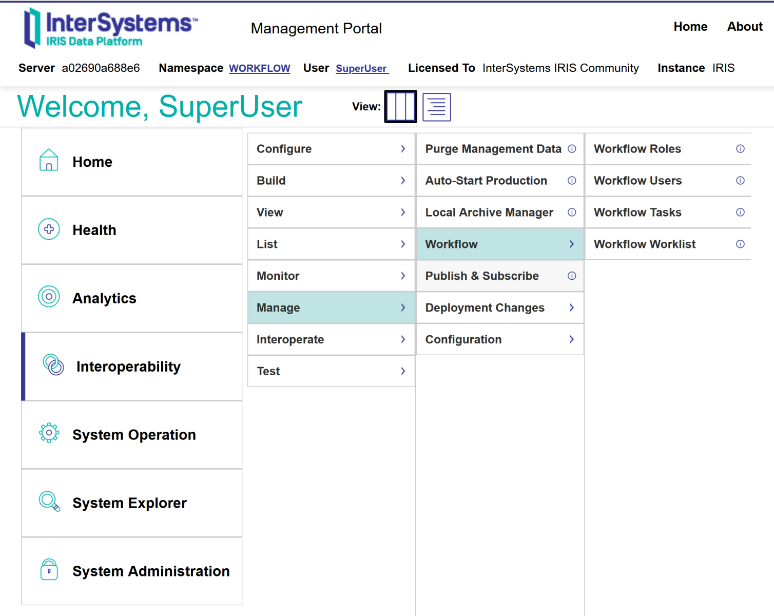 Intersystems Iris Workflow Engine によるタスクのフロー はじめに Intersystems